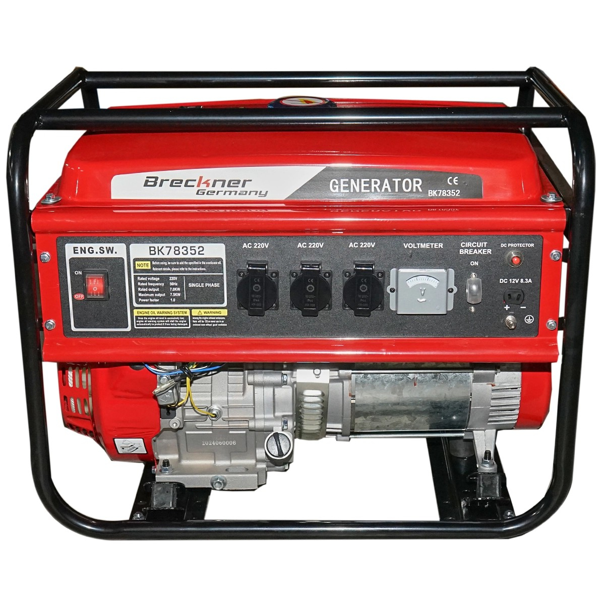 Generator electric pe benzina 220V 7.5KW 50Hz, 17CP pornire manuala ...