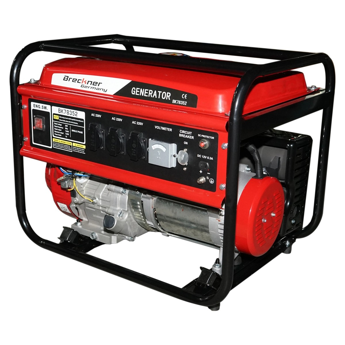 Generator electric pe benzina 220V 7.5KW 50Hz, 17CP pornire manuala ...