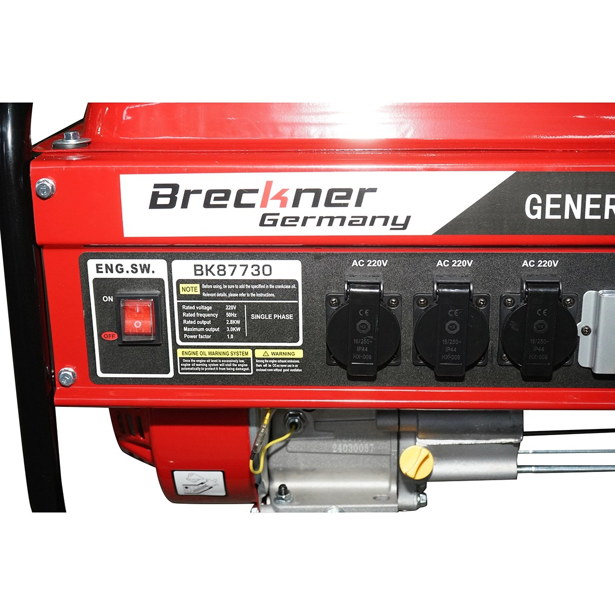 Generator electric pe benzina 220V/50Hz putere maxima 3.0 kw Breckner ...